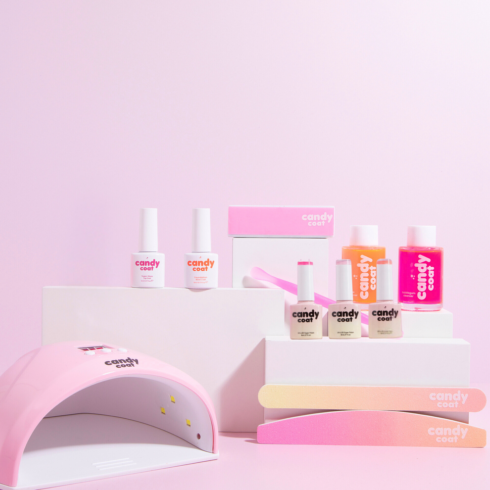 Beginner Gel Polish Kit, Hema Free Gel Polish Kits – Candy Coat